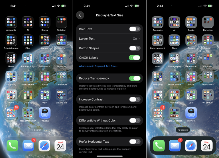 Not loving liquid glass in iOS 26? Here's how to tone down the transparency