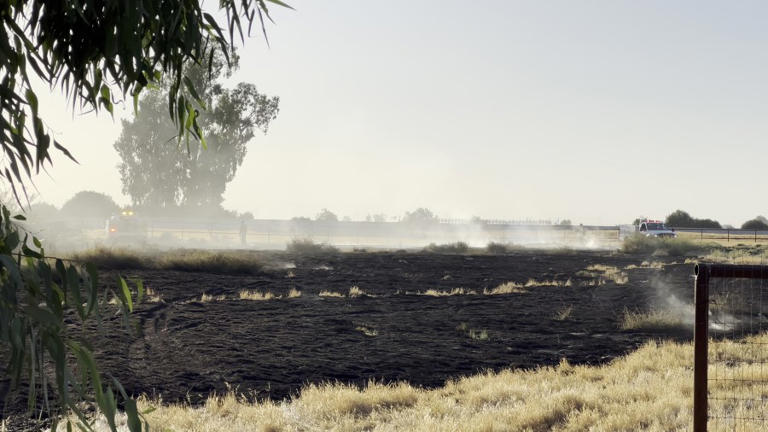 Brush fire impacts NB Union Avenue offramp to Hwy 223