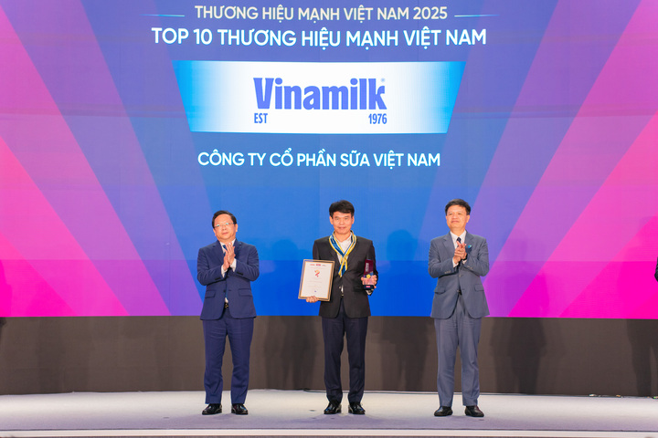 Vinamilk - doanh nghiệp F&B duy nhất được vinh danh Top10 Thương hiệu mạnh VN