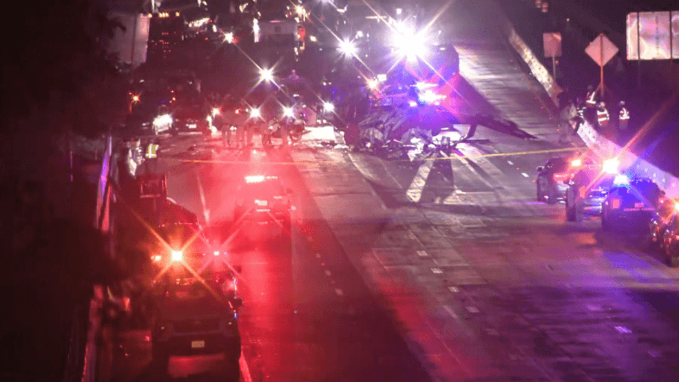 Helicopter crash on Sacramento Highway critically injures three people