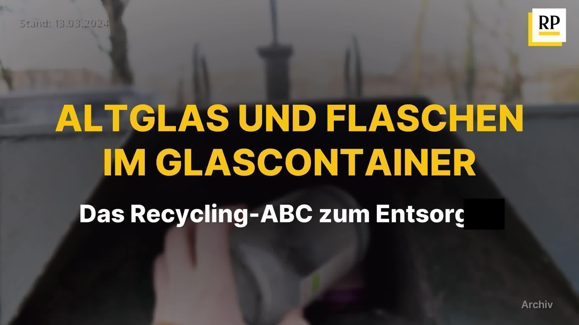Altglas und Flaschen im Glascontainer: Das Recycling-ABC zum Entsorgen