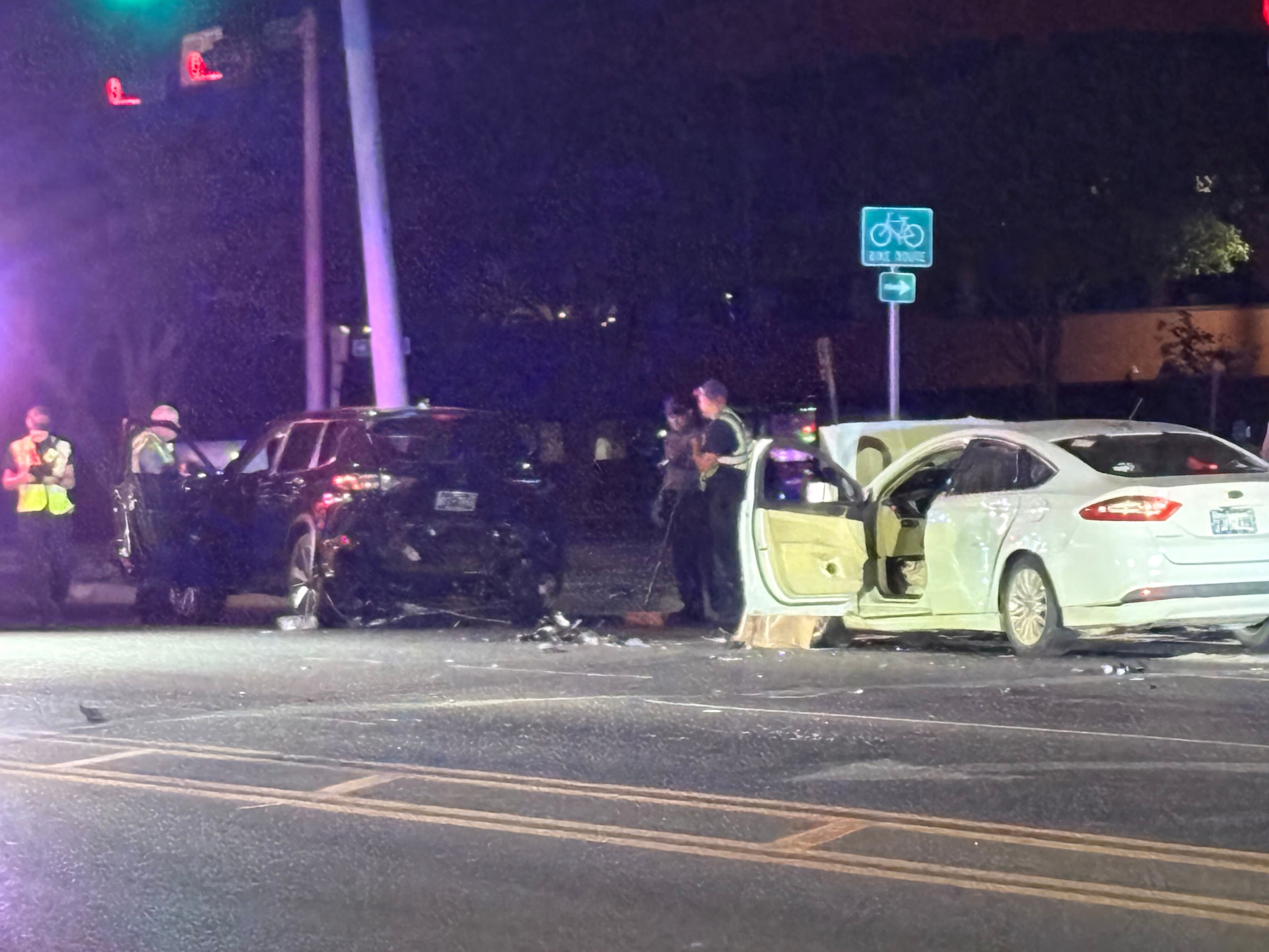Two-car wreck results in temporary closure of parts of Gore Blvd.
