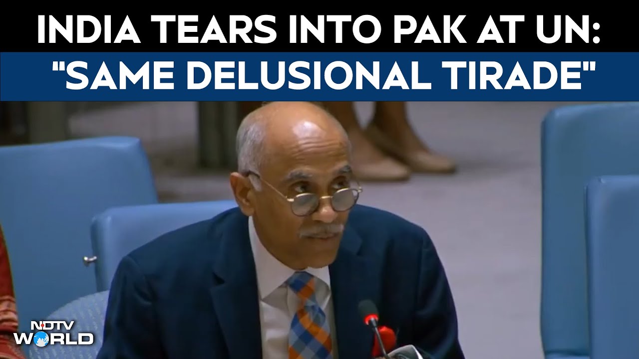 "A Country That Bombs Its People": India Tears Into Pakistan At UN