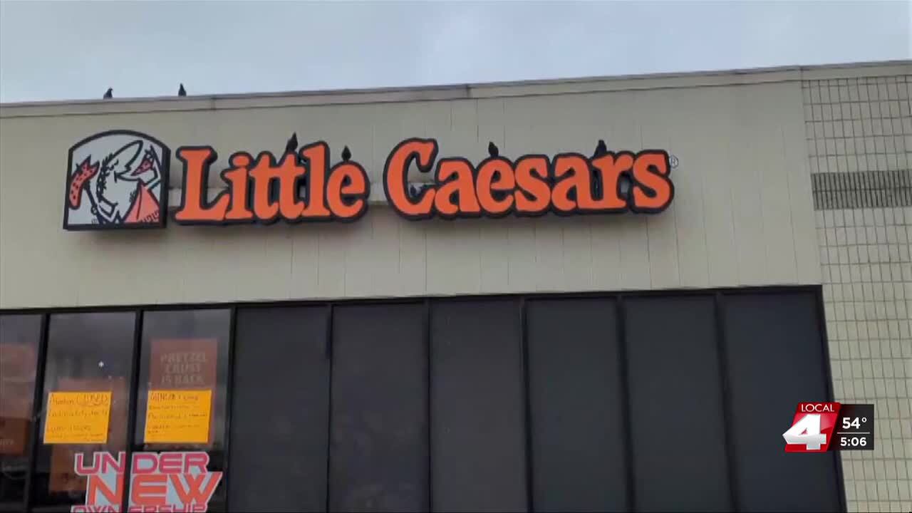 Closed signs appear at Little Caesars in central Nebraska