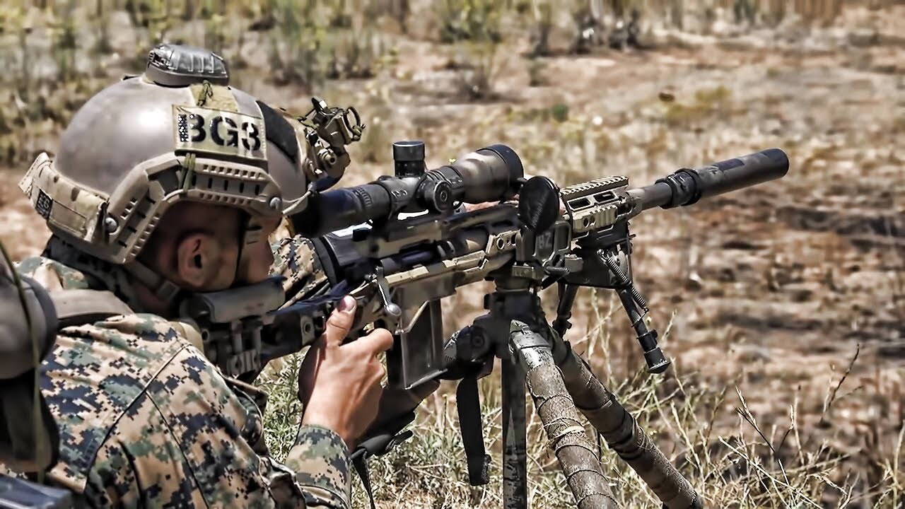 U.S. Marines Scout Sniper Training With M40A6 Sniper Rifles
