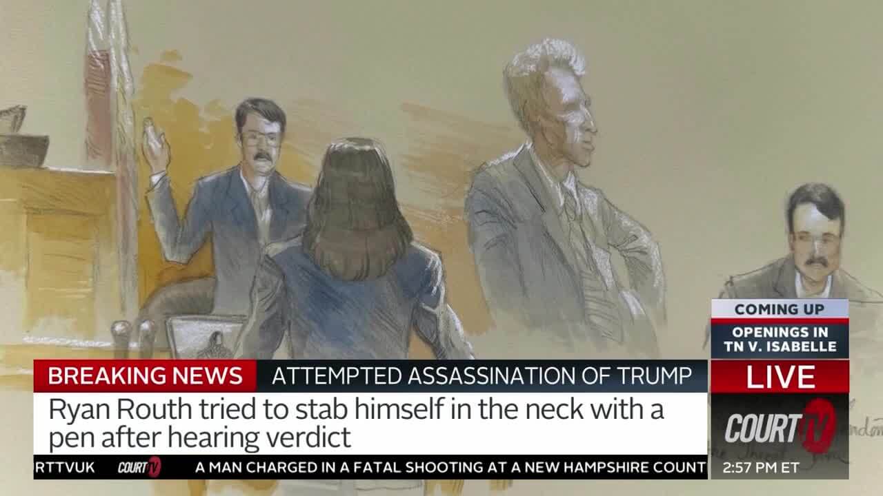 Man Tries to Stab Self With Pen Upon Amid Trump Assassination Conviction