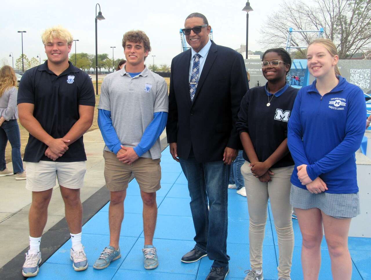 Alton opens new Fitness Court at Riverfront Park