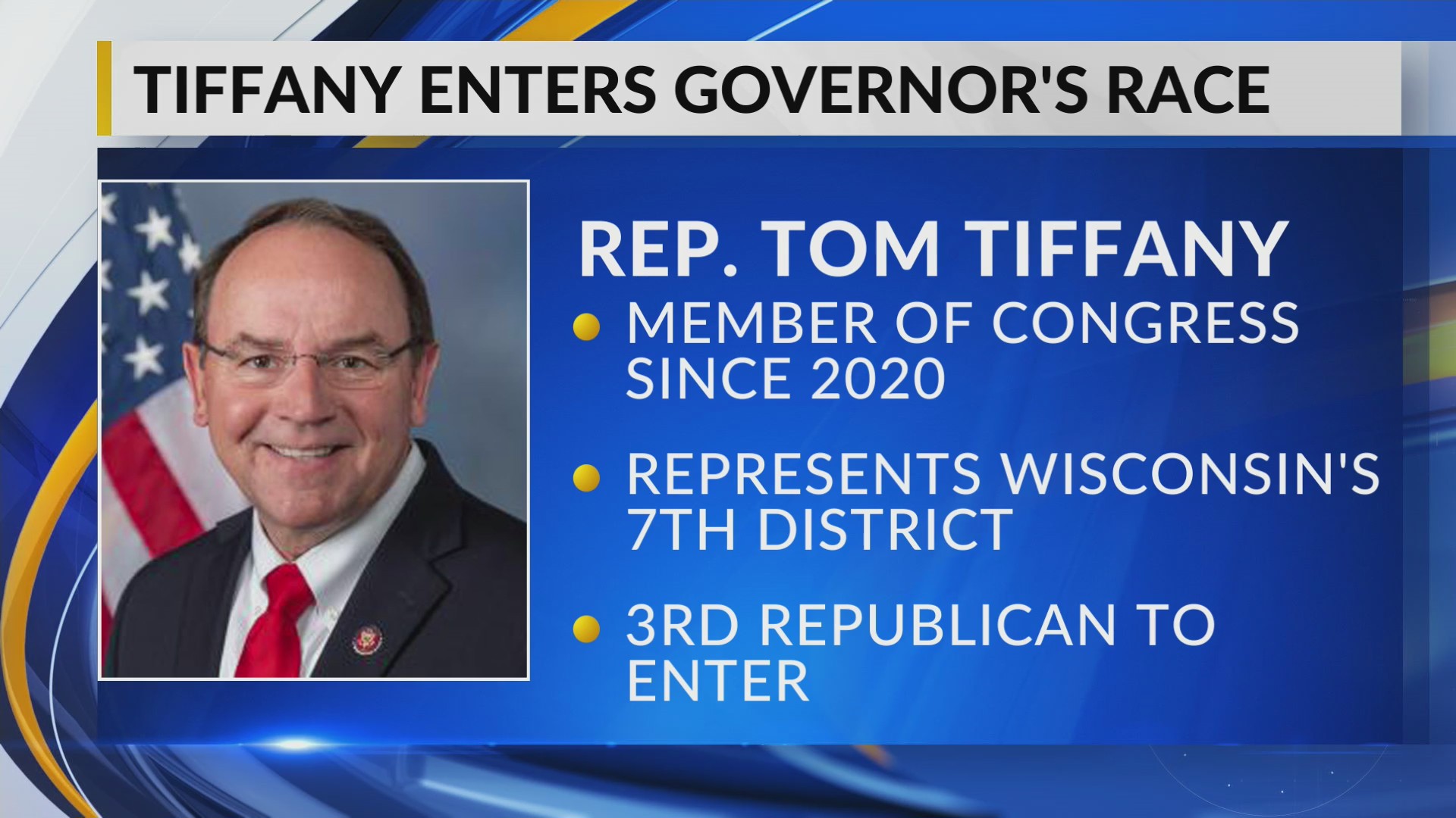 US Rep. Tom Tiffany enters Wisconsin’s open governor’s race