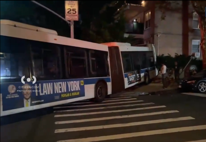 Runaway MTA bus crashes into wall in the Bronx