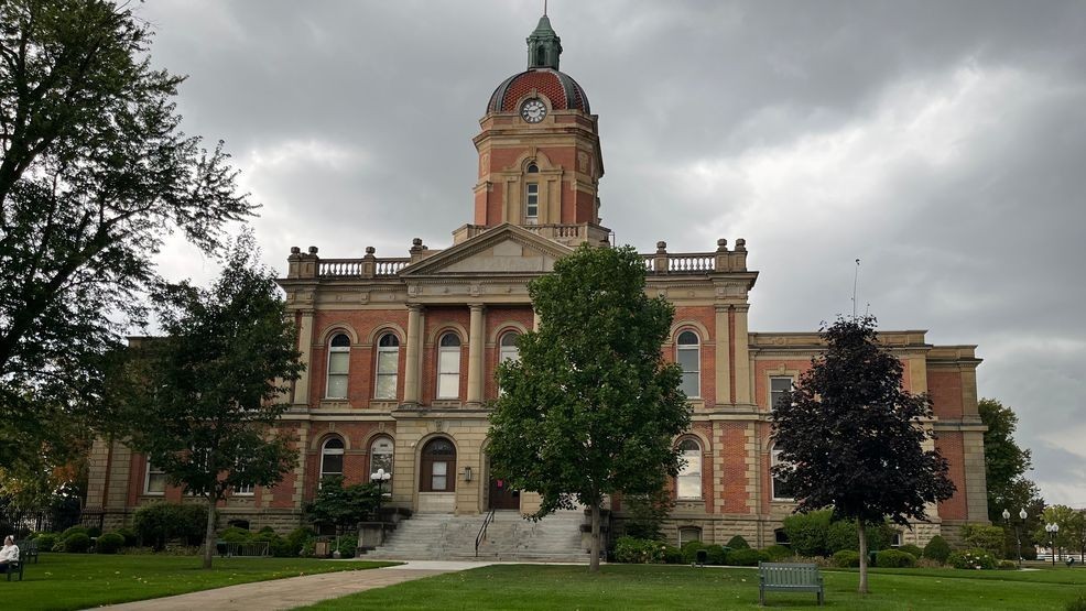 What's the future of the old Elkhart County Courthouse in downtown Goshen?