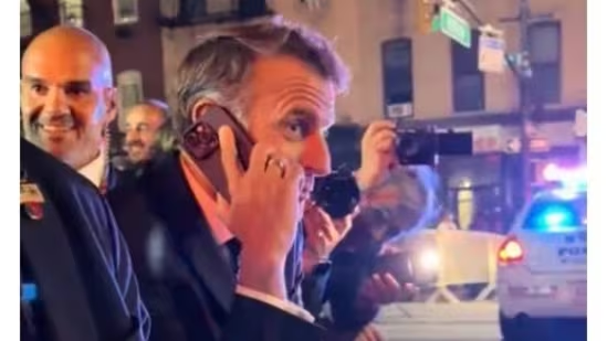 'Guess what!': Macron phones Trump after blocked by presidential convoy