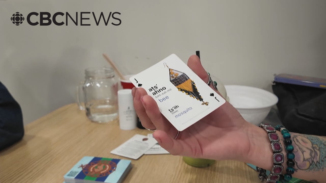 Check out these Dane-zaa language playing cards