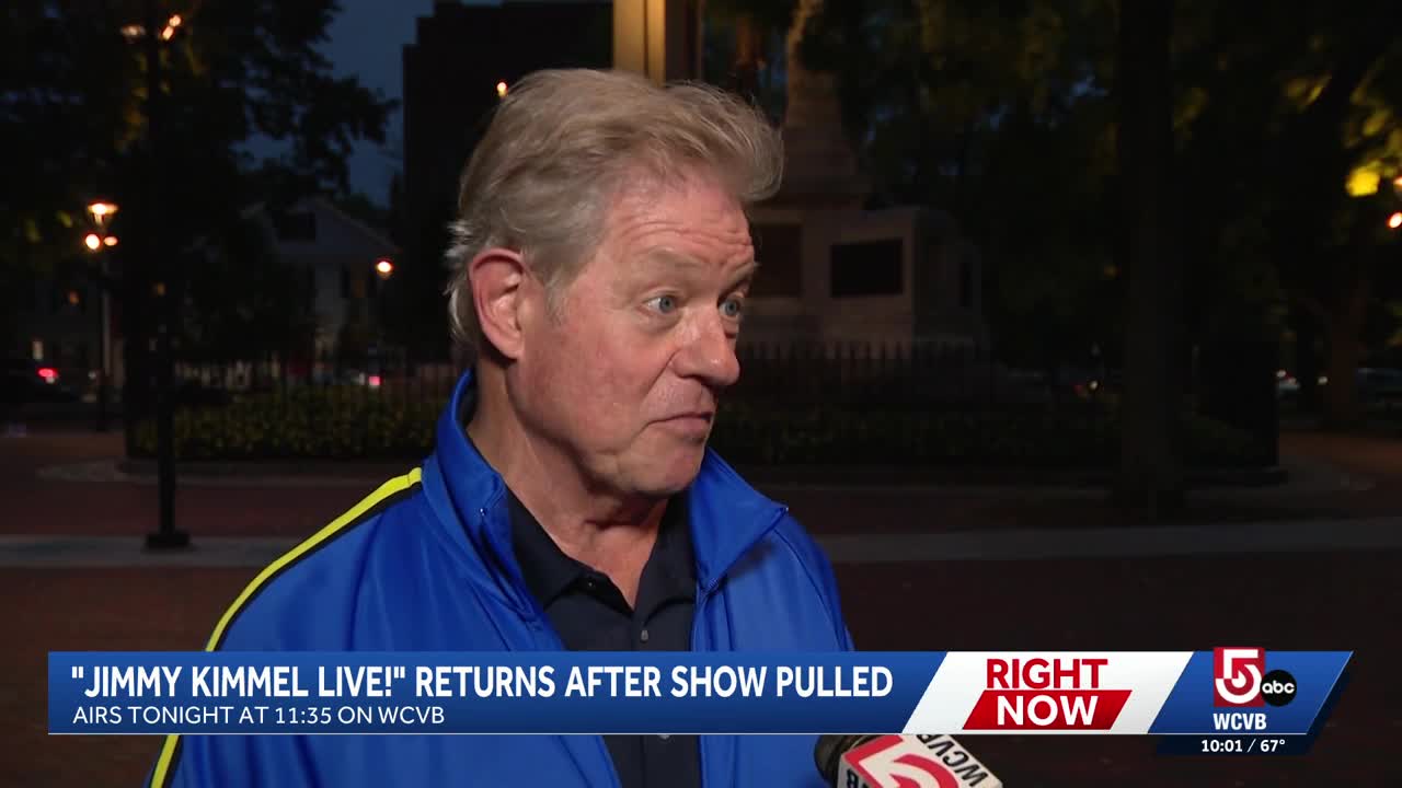 Boston comedians react ahead of Jimmy Kimmel's return to late-night TV