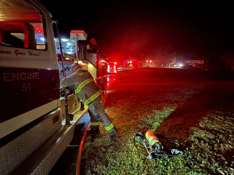 Propane tank blasts ignite multiple camper fires on Tuesday morning
