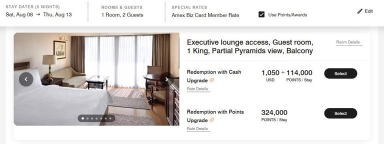 How to redeem Marriott points for upgraded rooms