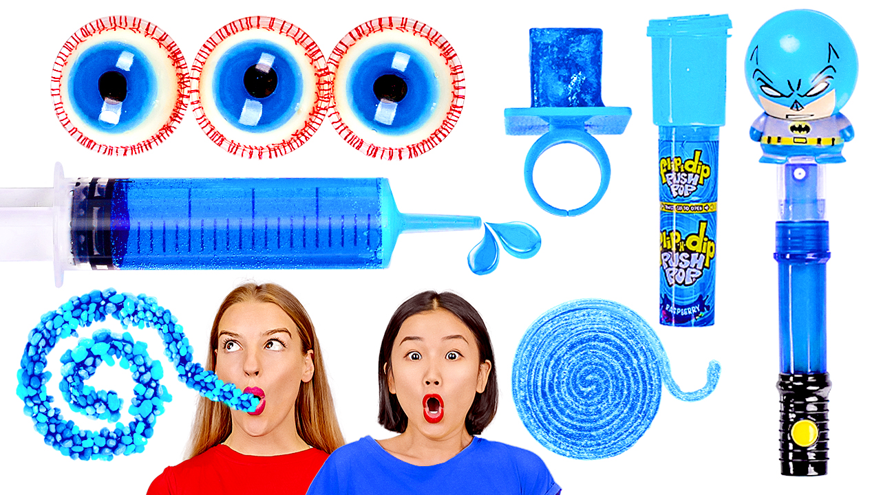 24-Hour Blue Food Challenge: Last to Stop Eating Wins!