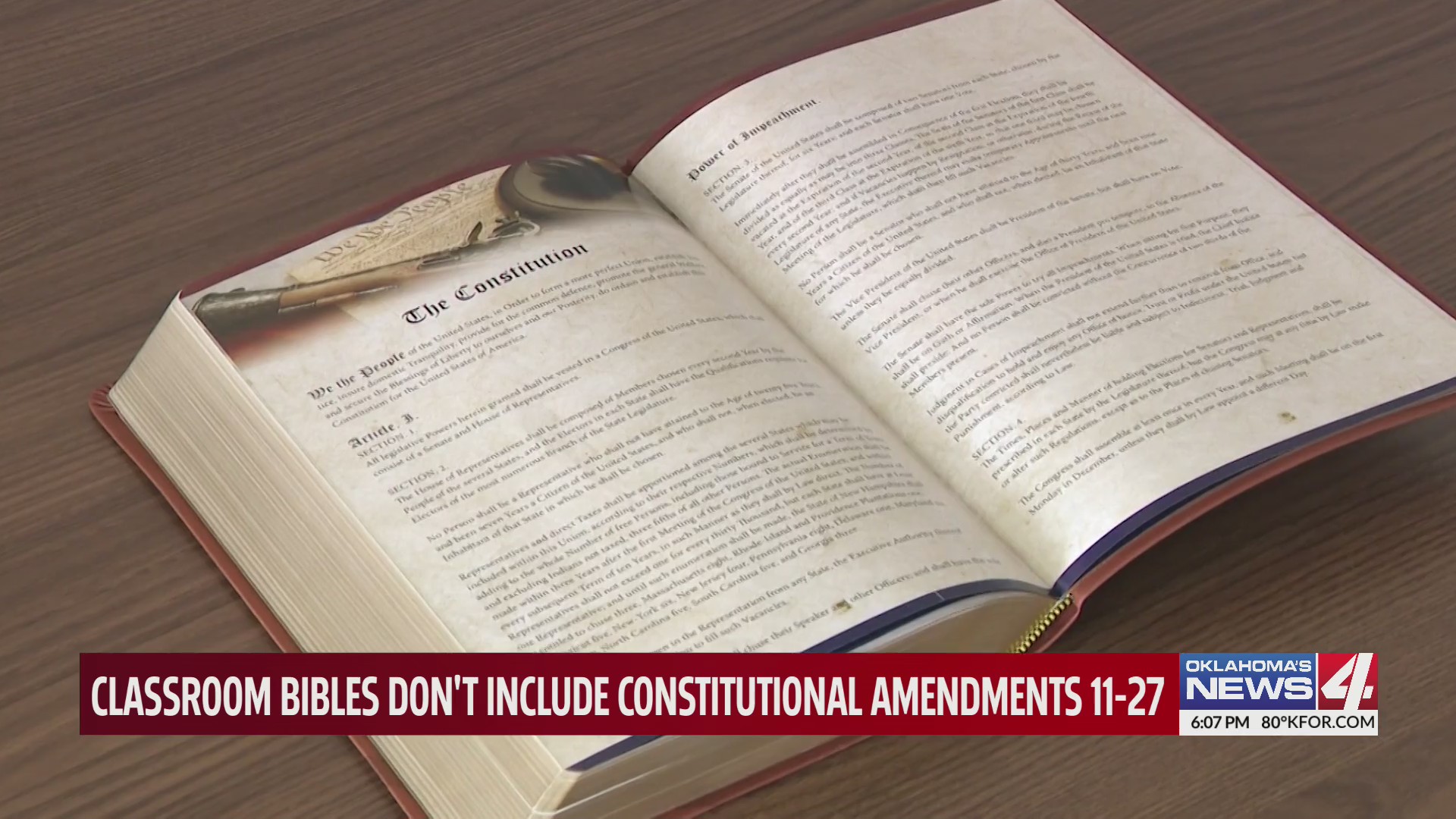 Classroom Bibles don't include Constitutional Amendments 11-27