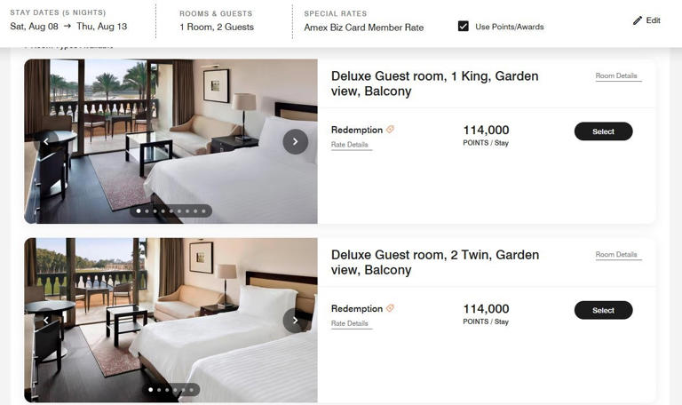 How to redeem Marriott points for upgraded rooms