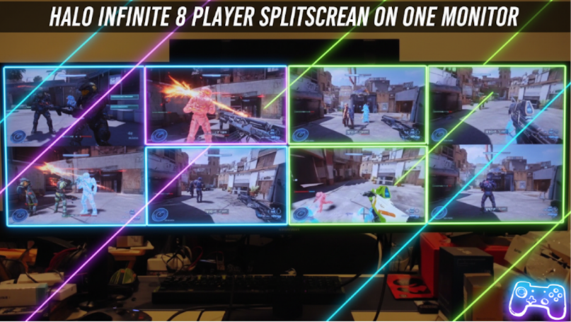 Halo Infinite | 8-Player Splitscreen Madness on One Monitor
