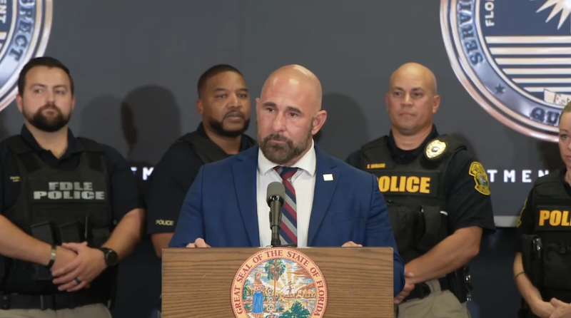First Lady Casey DeSantis and Lieutenant Governor Jay Collins applaud ...