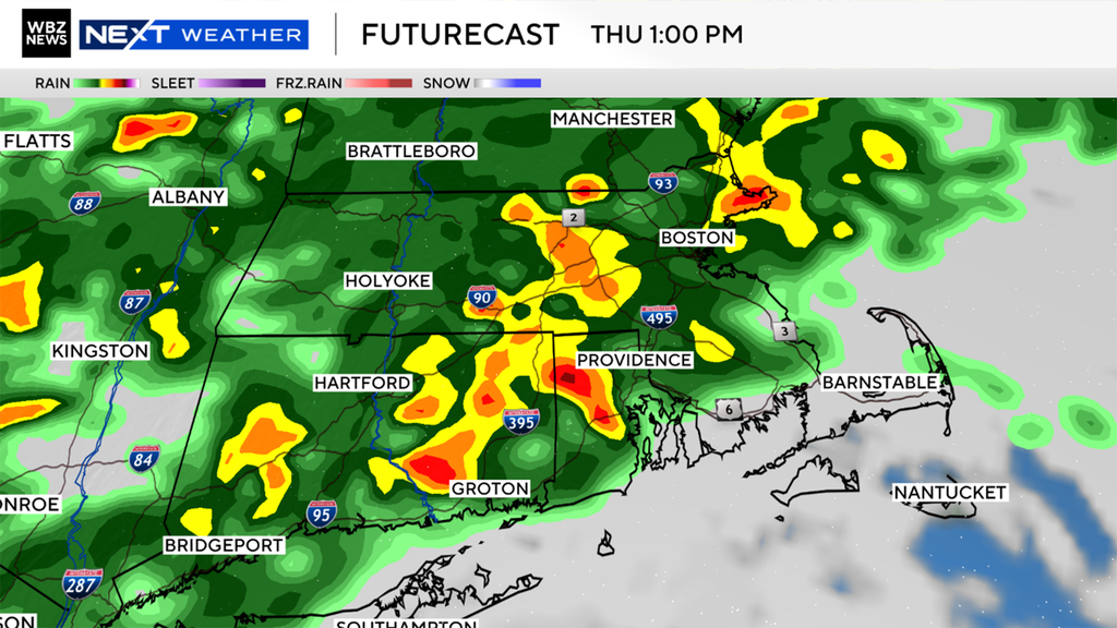 Widespread downpours hit Massachusetts; flash flood warning issued for ...