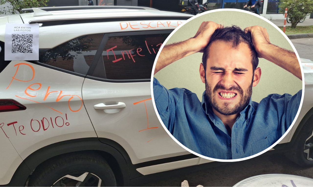 Cachan infiel en la calle y le rayan su coche con palabras obscenas: el ...