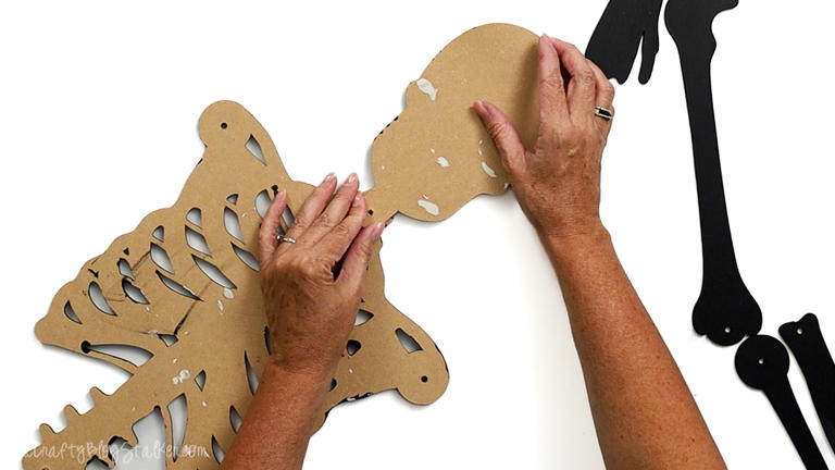 DIY Laser-Cut Halloween Skeleton Craft