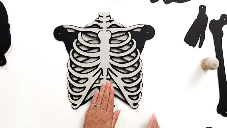 DIY Laser-Cut Halloween Skeleton Craft