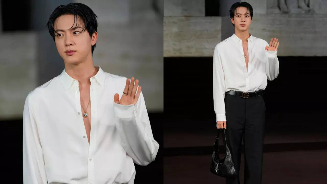 BTS’ Jin steals the show at Gucci’s Spring/Summer 2026 showcase in ...