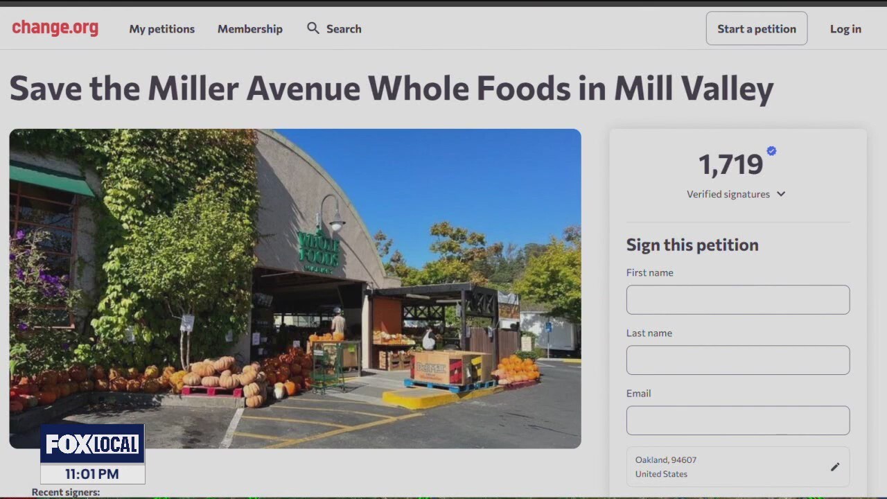 Mill Valley residents petition to save closing Whole Foods on Miller Avenue