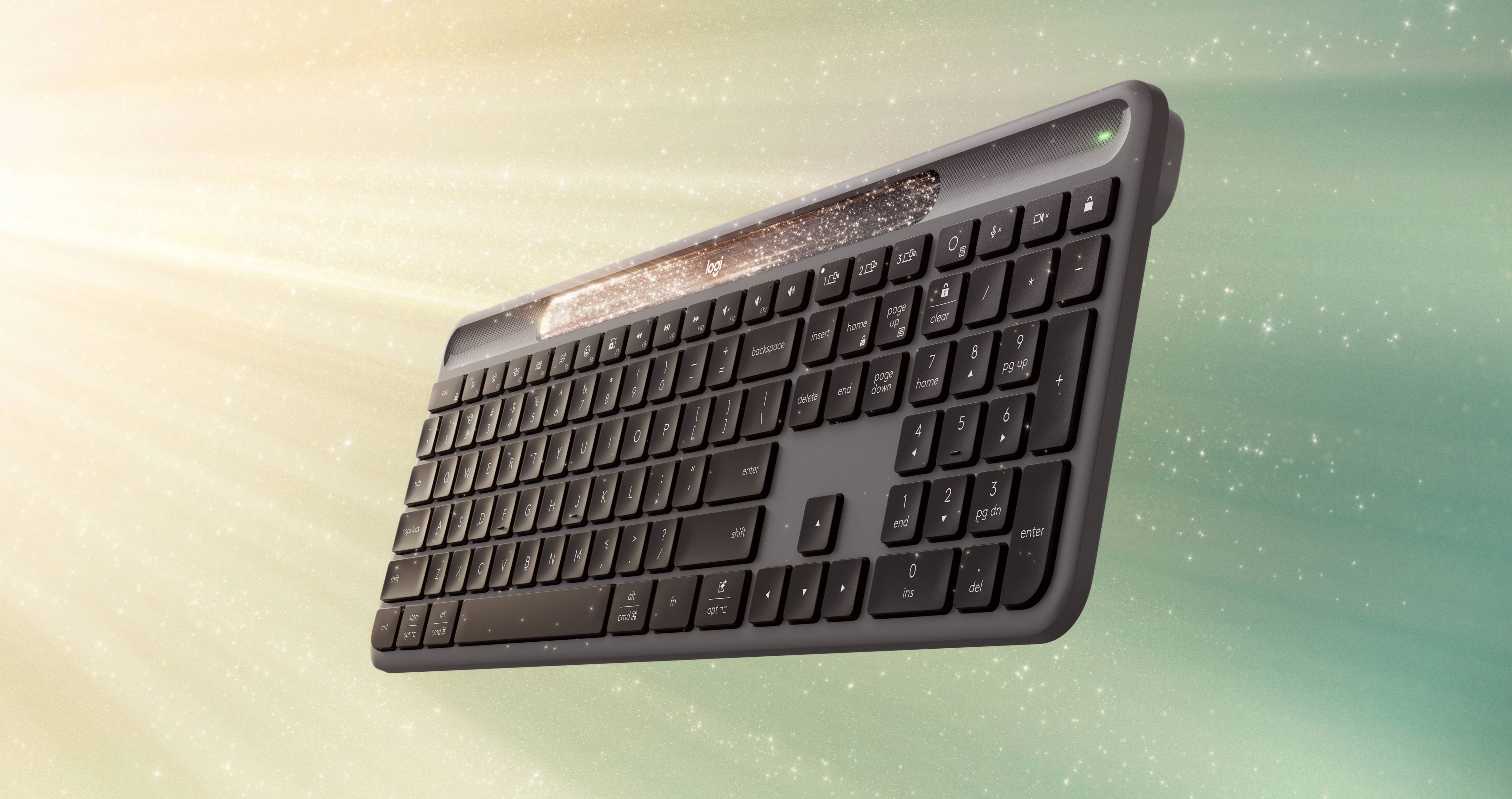 Solar flair: Logitech's K980 Signature Slim keyboard runs on rays