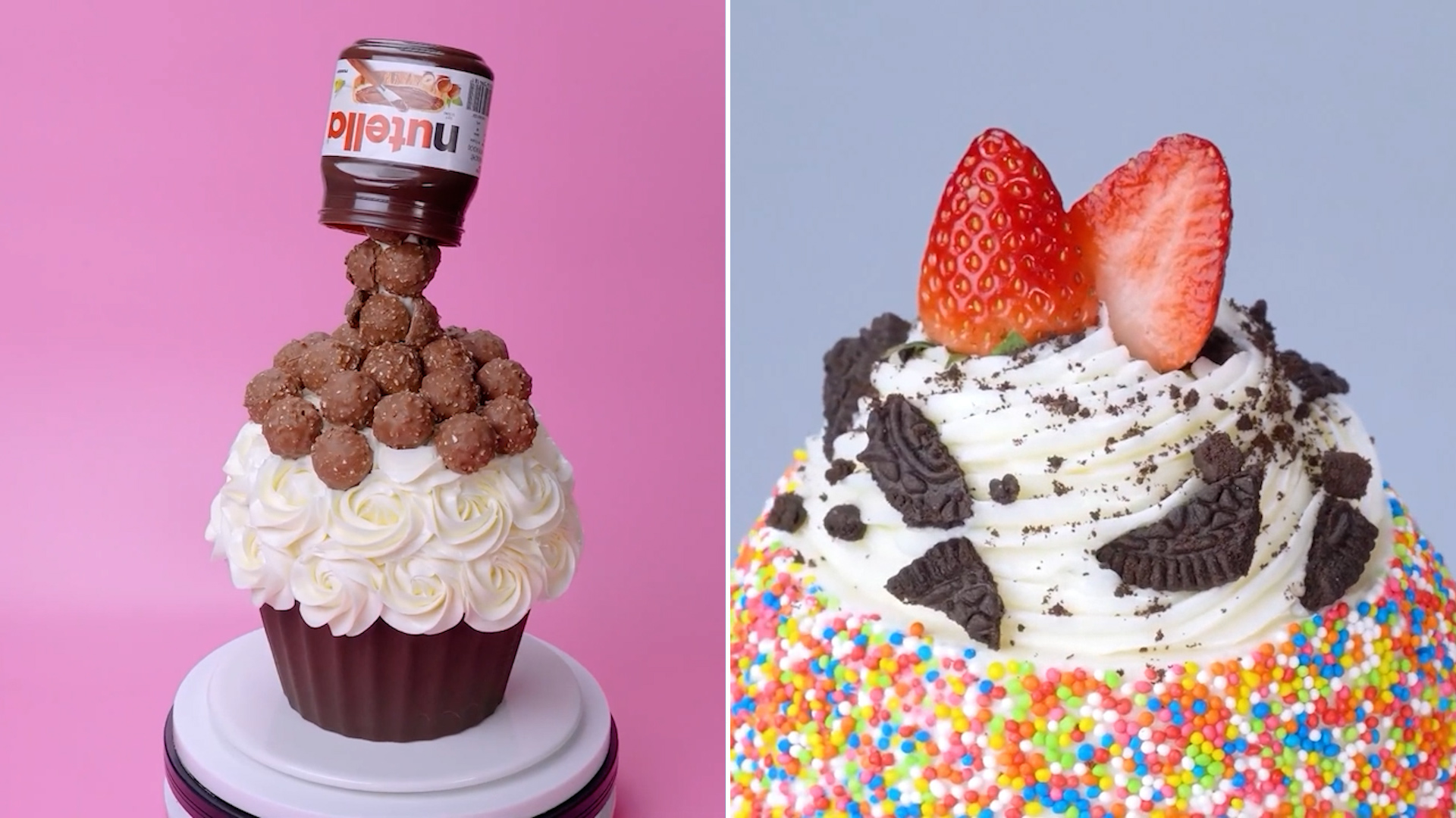 Chocolate Cupcakes and Sprinkle Cake