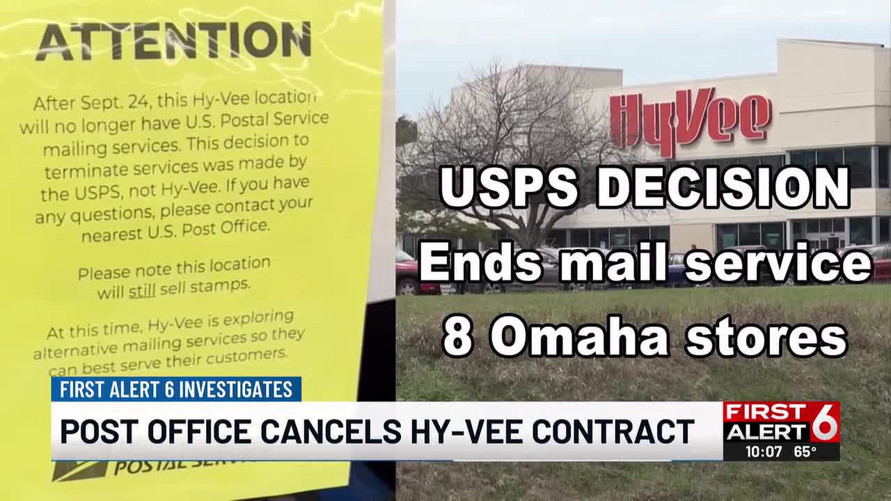 US Postal Service cancels contract with Hy-Vee, impacting Omaha stores