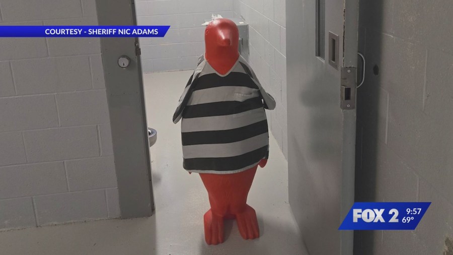 Penguin statue stolen from St. Louis hotel, found in southern Missouri