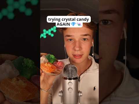 ASMR Trying Crystal Candy AGAIN🔮🍬 #asmr #asmreating #asmrsounds # ...