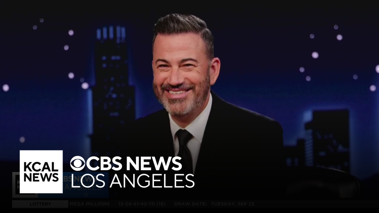 Audience members react after Jimmy Kimmel returns to air