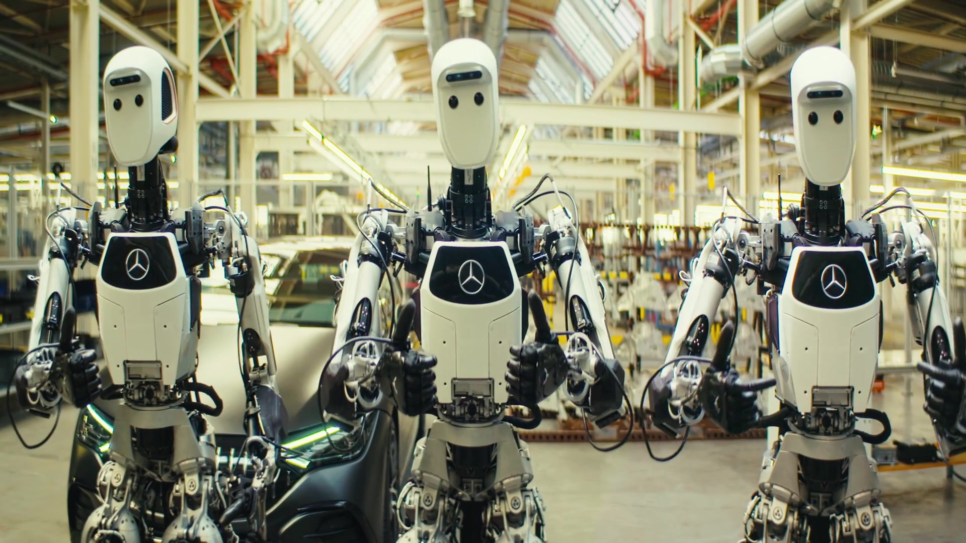 Mercedes-Benz is testing the use of Apollo, a humanoid robot from ...