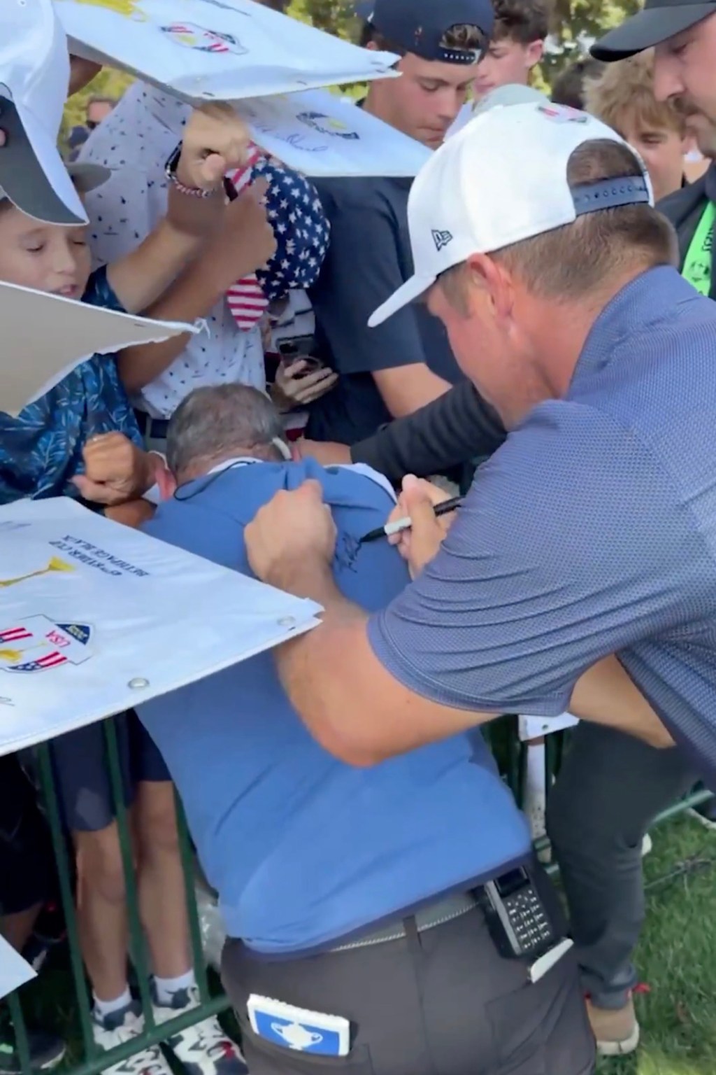 Bryson DeChambeau signs autographs as Ryder Cup mob swarms him at ...