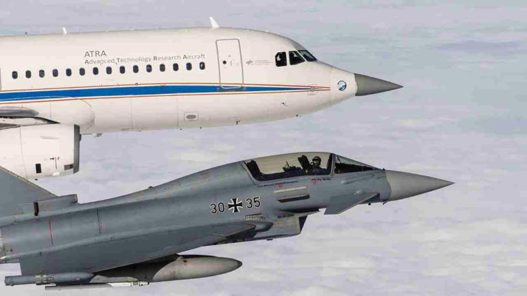 Airbus A320 ATRA flyr i IOC-konfigurasjon for Eurofighter AESA-radartester