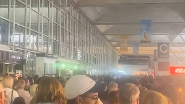 The queues at Stansted are horrifying after fire in departure lounge