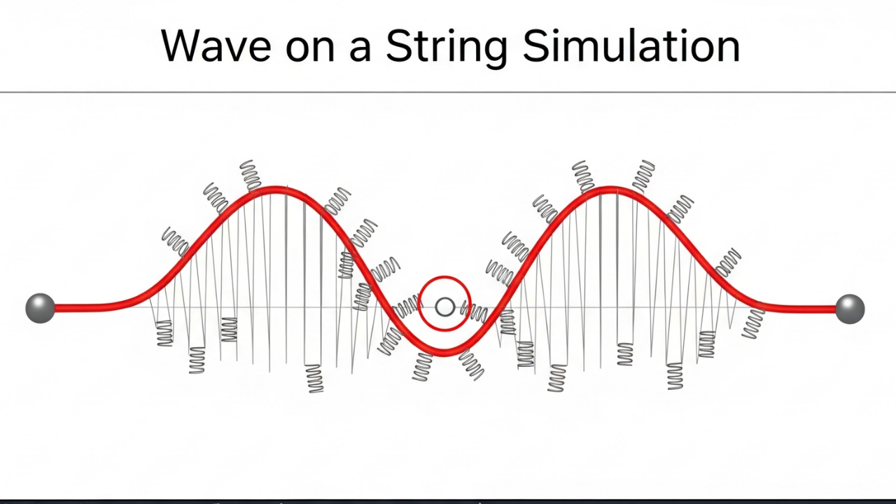 Modeling a Wave on a String With Springs and Python