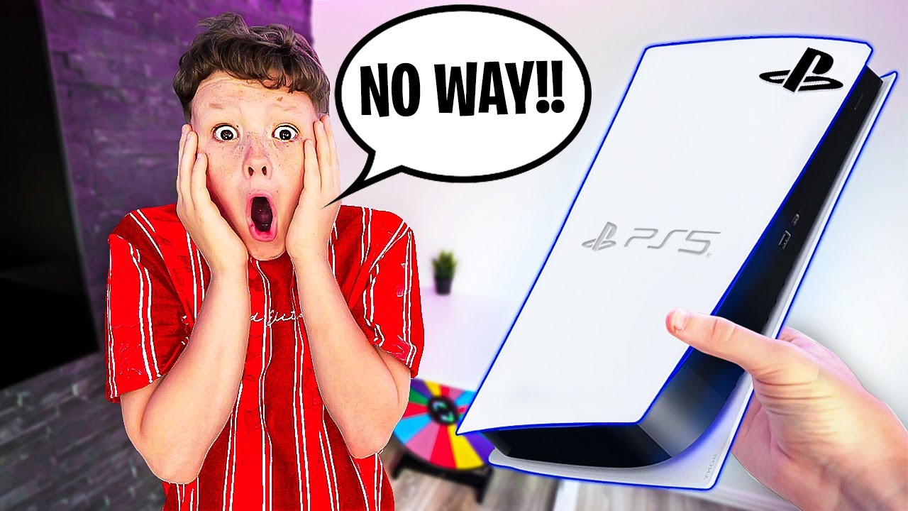 I surprised my little brother with a PS5