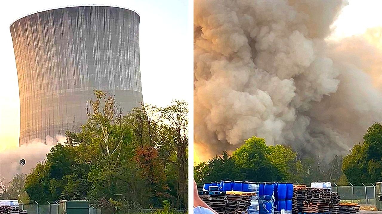Torre de enfriamiento nuclear de Tennessee reducida a escombros en ...