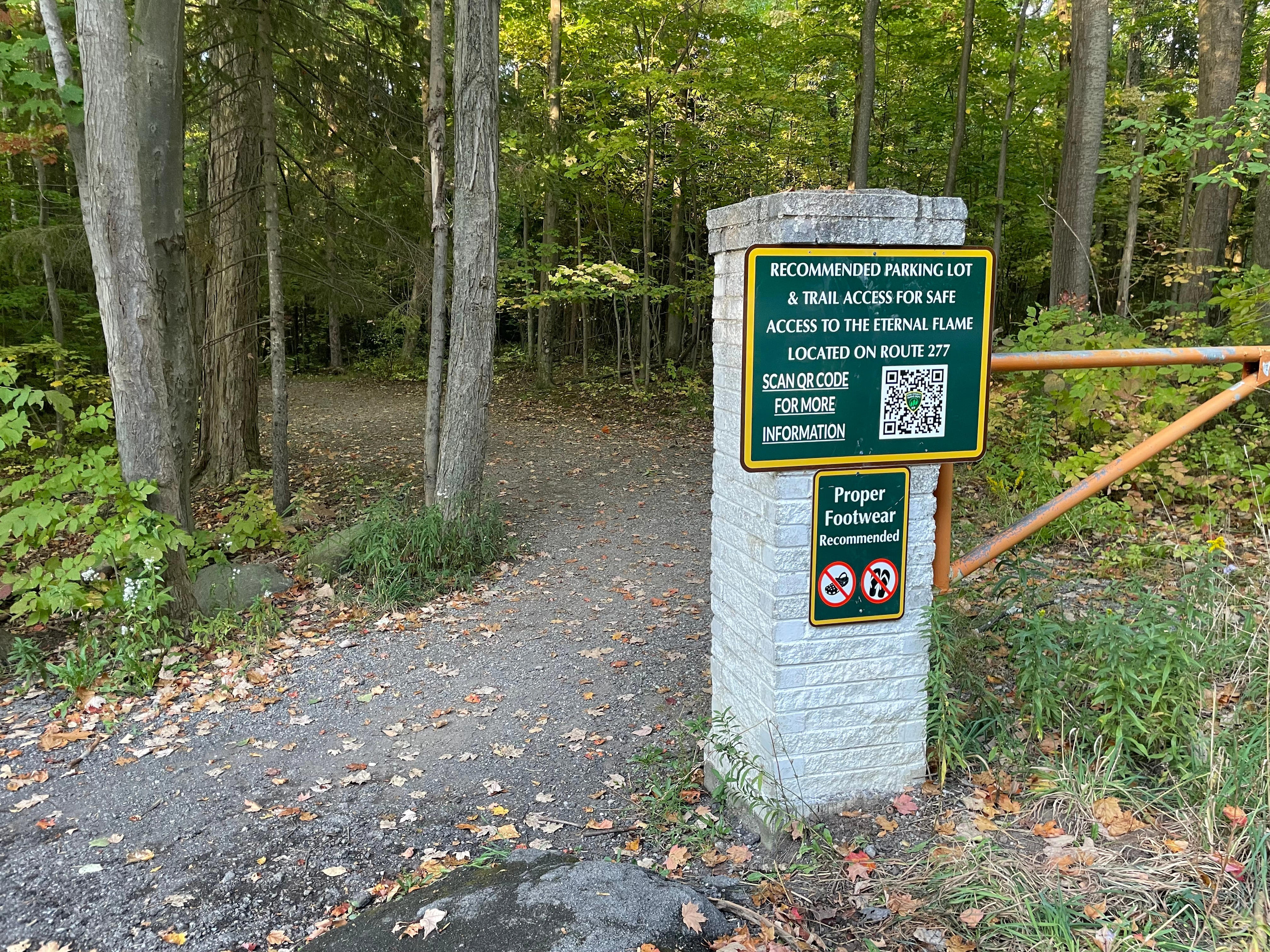 Erie County Parks adds new signage at Eternal Flame Trail in Chestnut ...