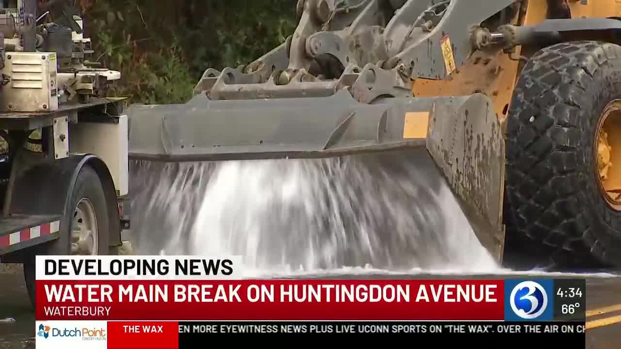 Waterbury water main break disrupts service, closes public schools