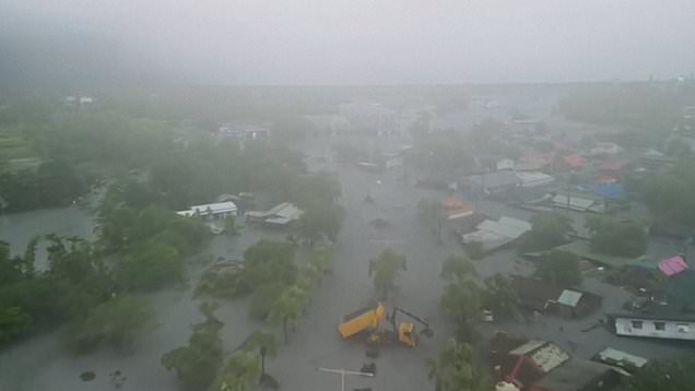 Drone video shows just how much of eastern Taiwan is underwater from ...