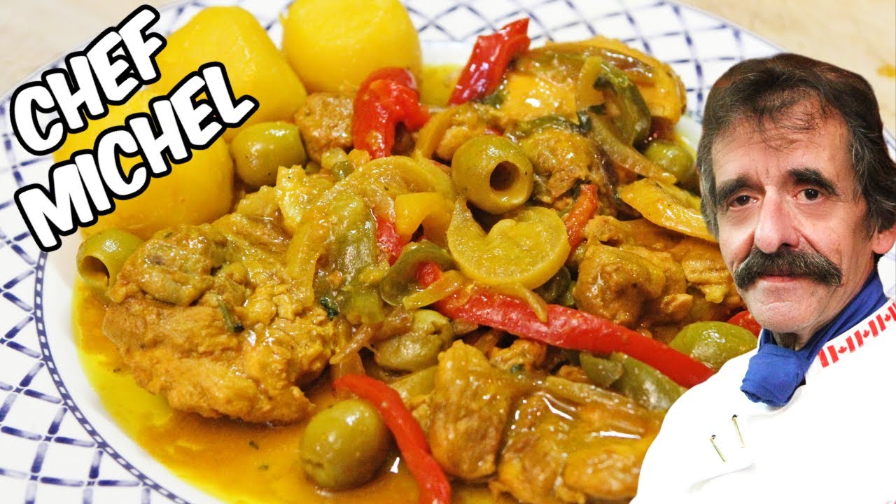 Tajine de poulet aux olives et citrons confits