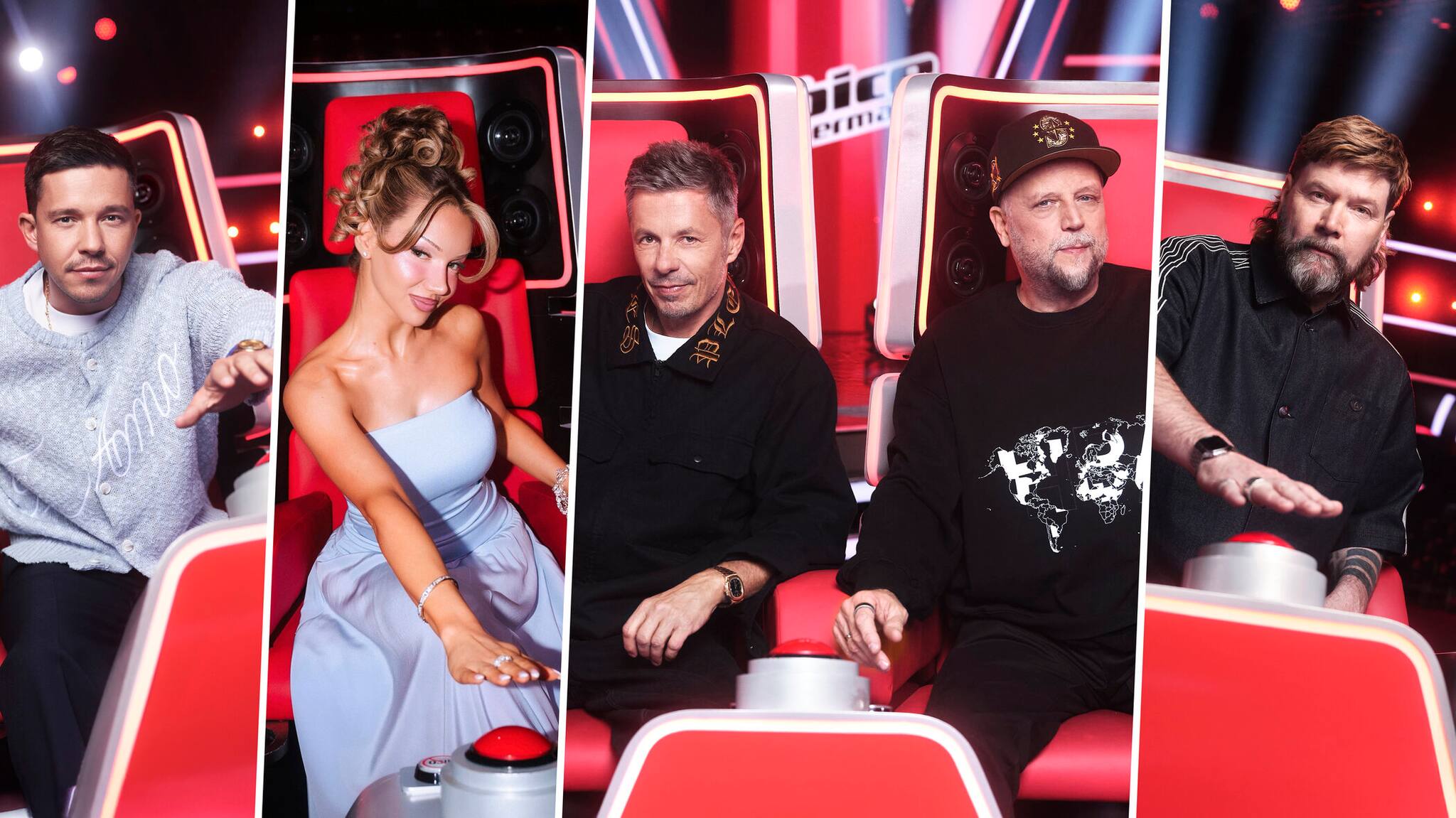 "The Voice of Germany" startet morgen: Das ist die Jury 2025