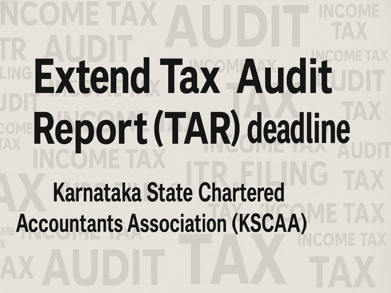 Demand for extension of due date of tax audit report and ITR filing is ...