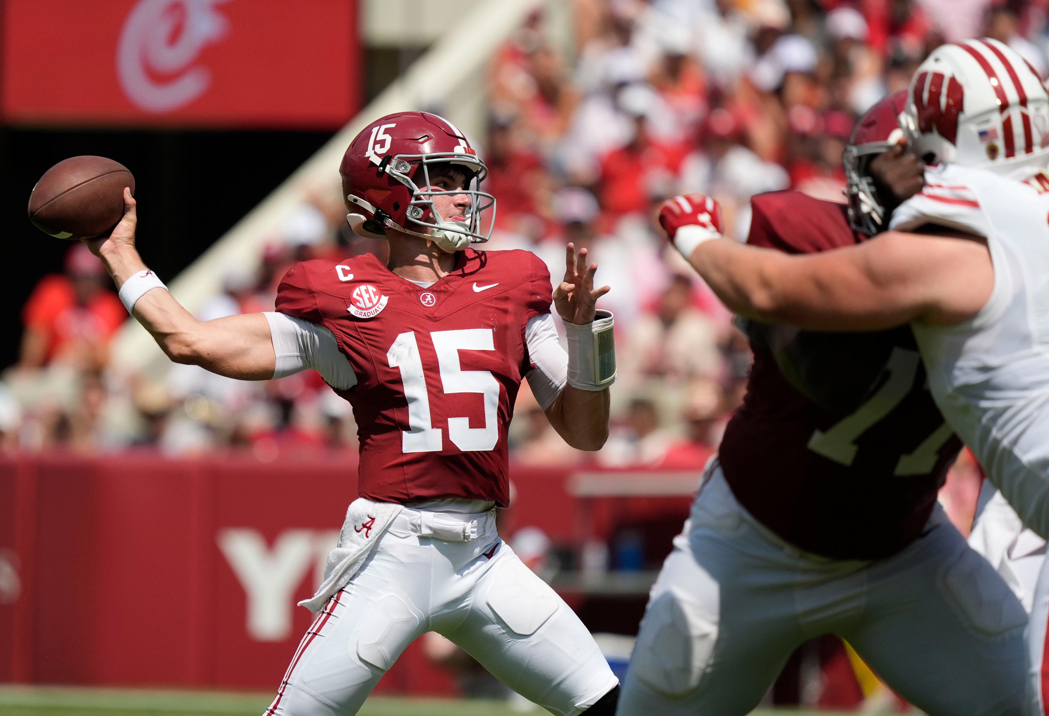Kirby Smart calls Alabama QB Ty Simpson 'hottest quarterback' in ...